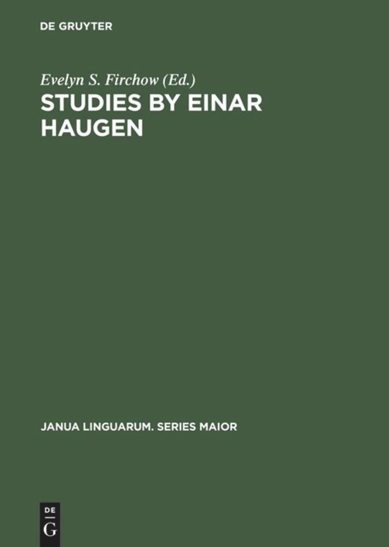 Studies by Einar Haugen