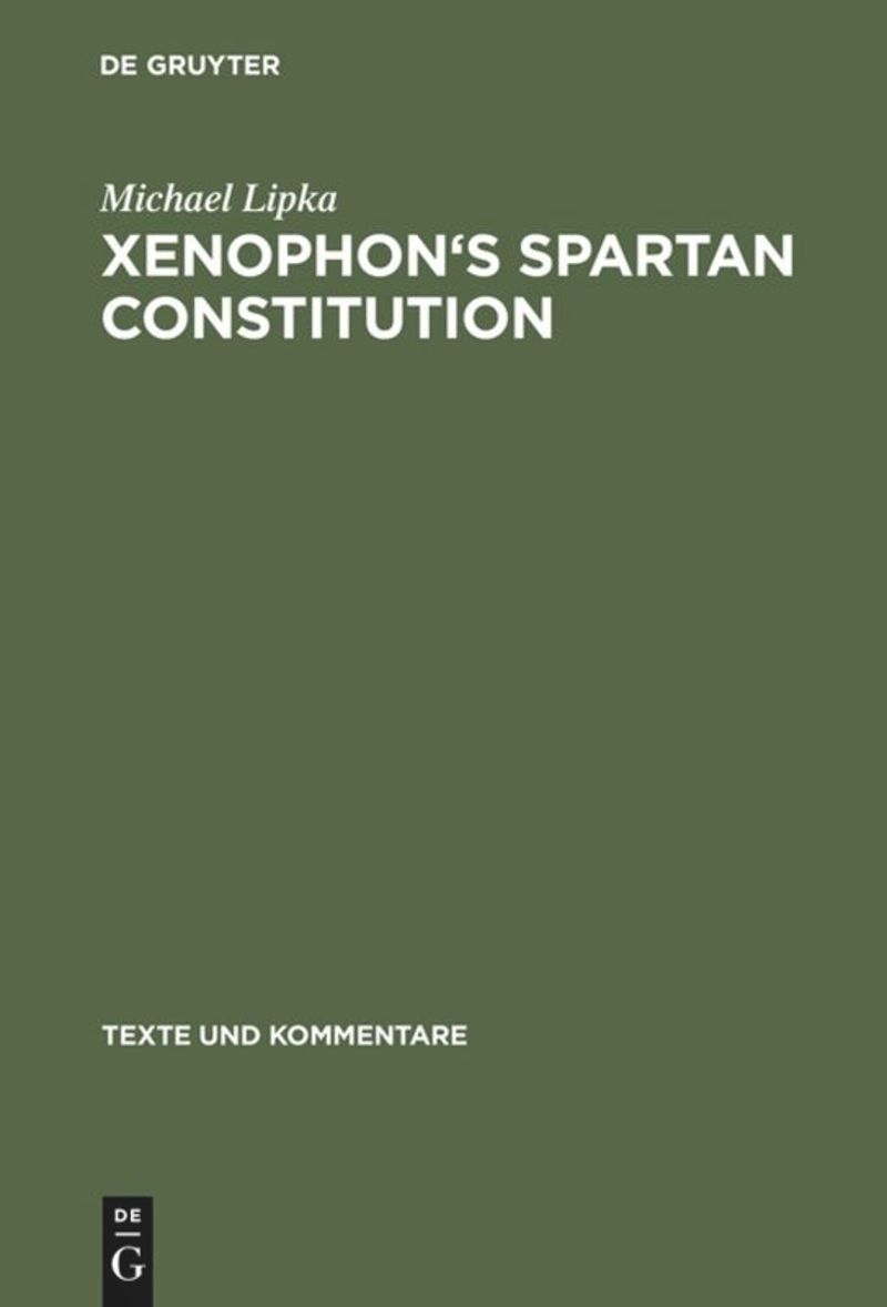 Xenophon's Spartan Constitution...
