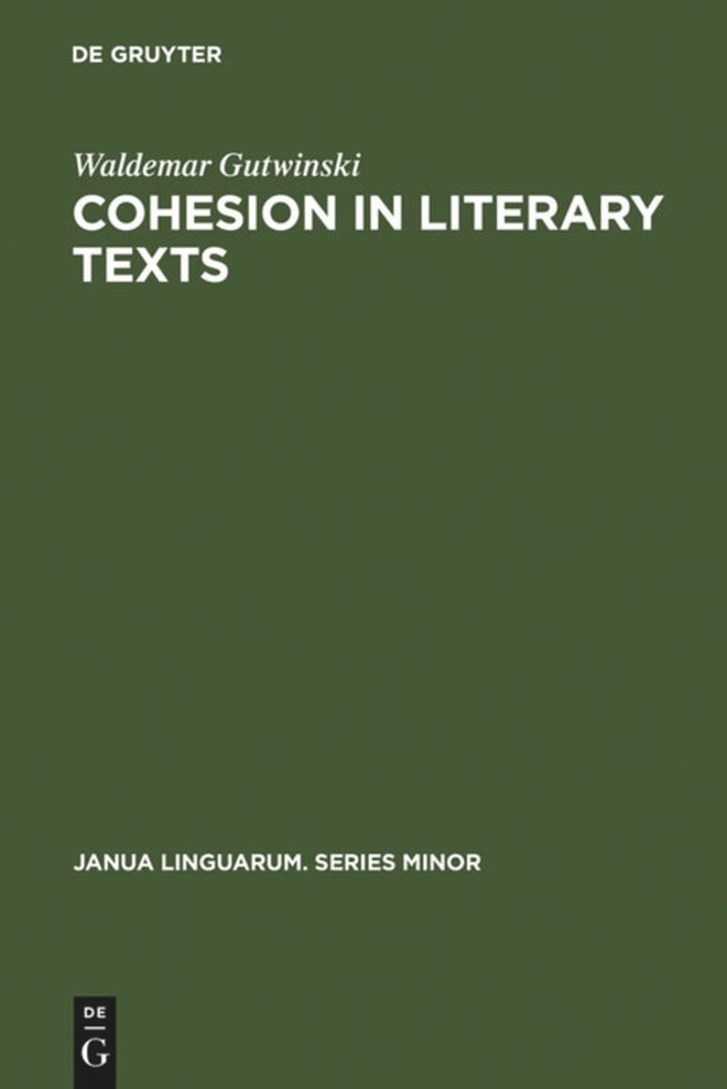 Cohesion in literary texts...