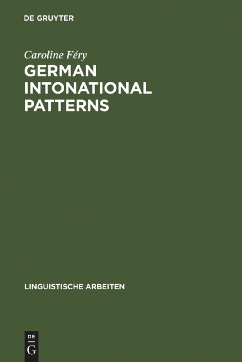German intonational Patterns