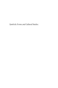 Symbolic Forms and Cultural Studies