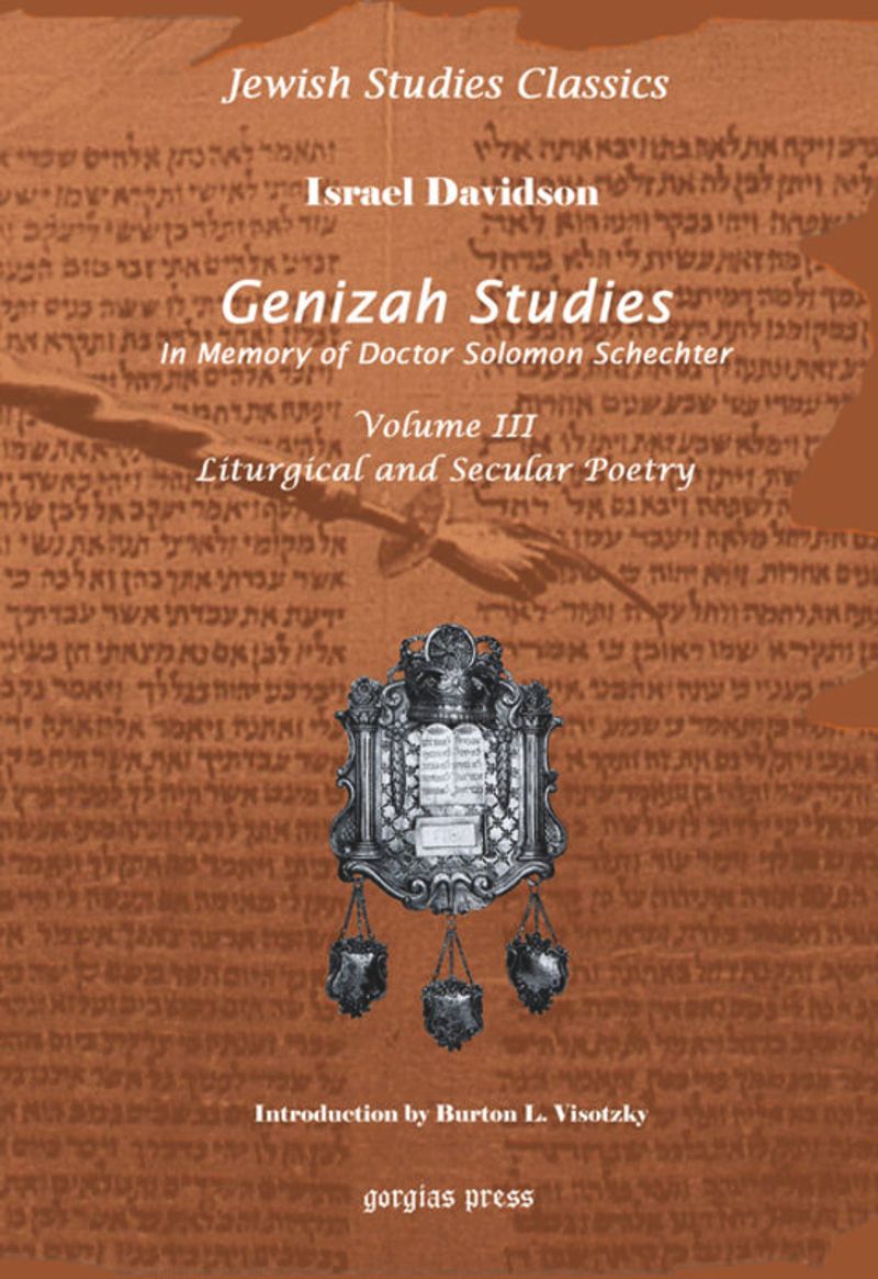 Genizah Studies in Memory of Doctor Solomon Schechter