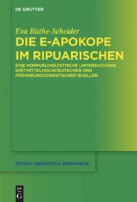 Die e-Apokope im Ripuarischen