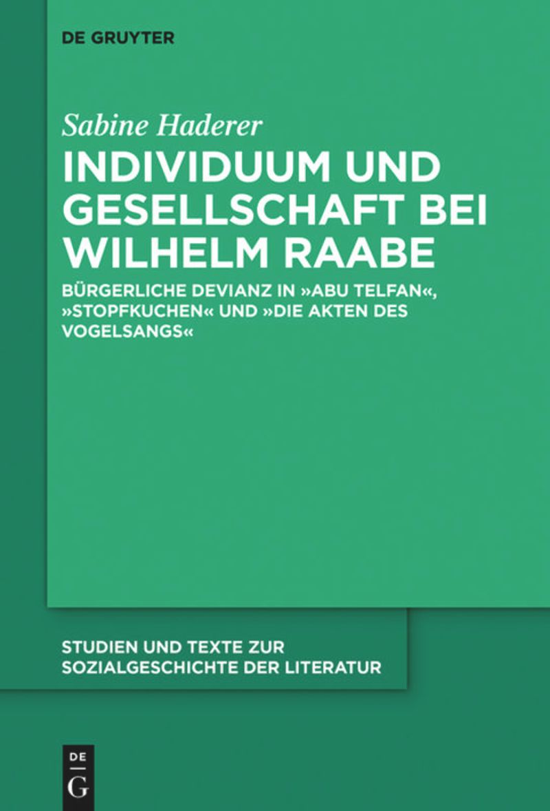 Individuum und Gesellschaft bei Wilhelm Raabe