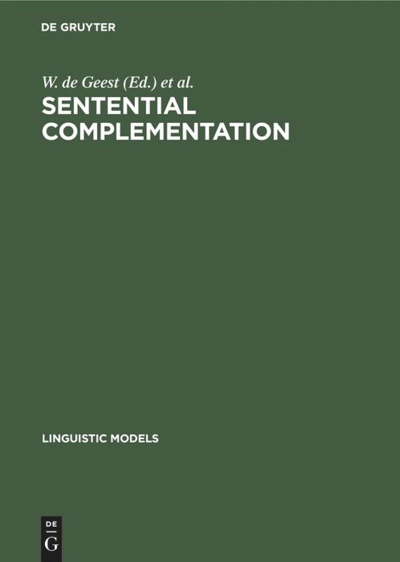 Sentential Complementation
