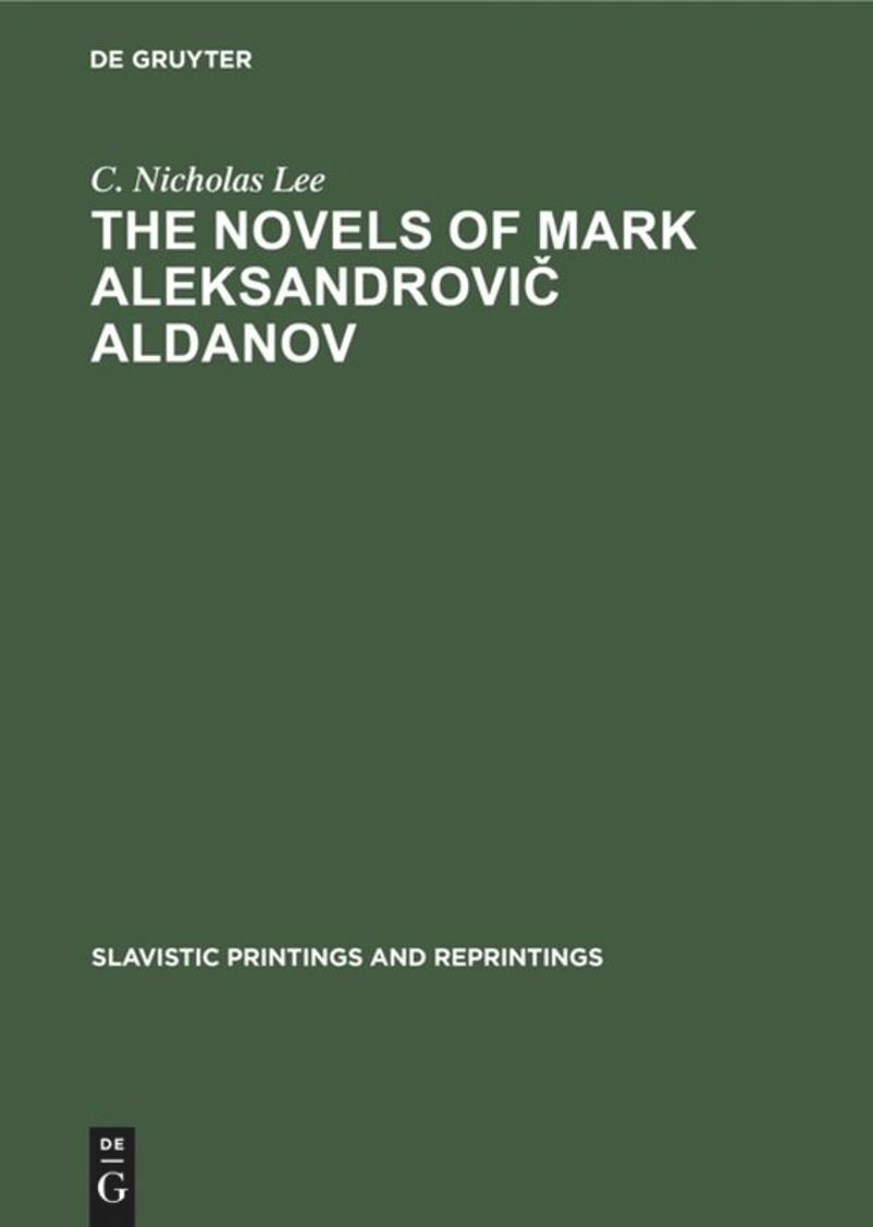 The novels of Mark Aleksandrovič Aldanov