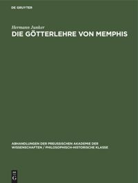 Die Götterlehre von Memphis - (Schabaka-Inschrift)