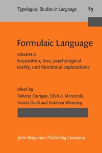 Formulaic and novel language in a 'dual process' model of language ...