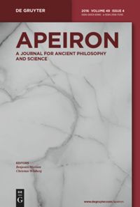 Apeiron - A Journal for Ancient Philosophy and Science