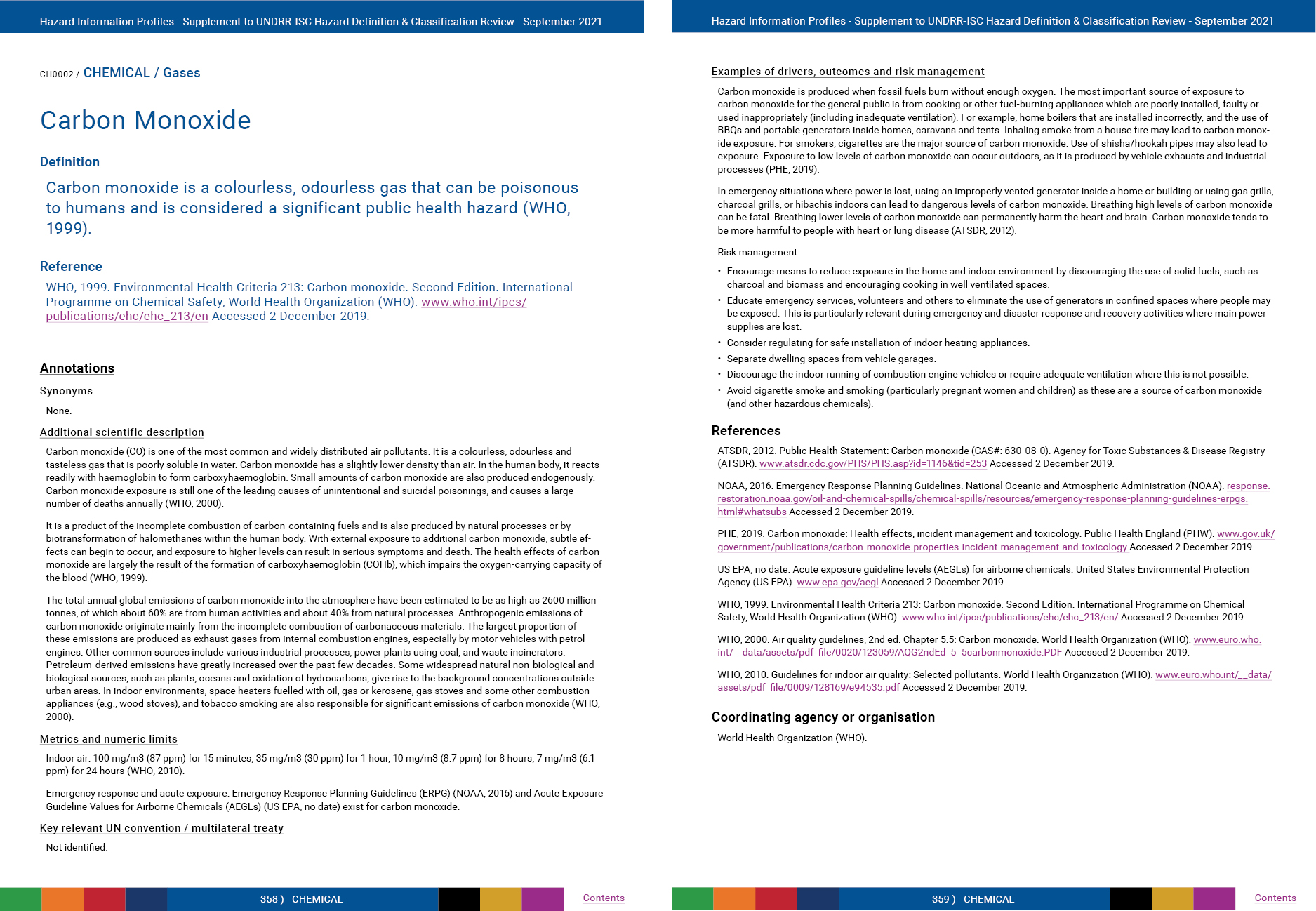 Hazard Information Profiles