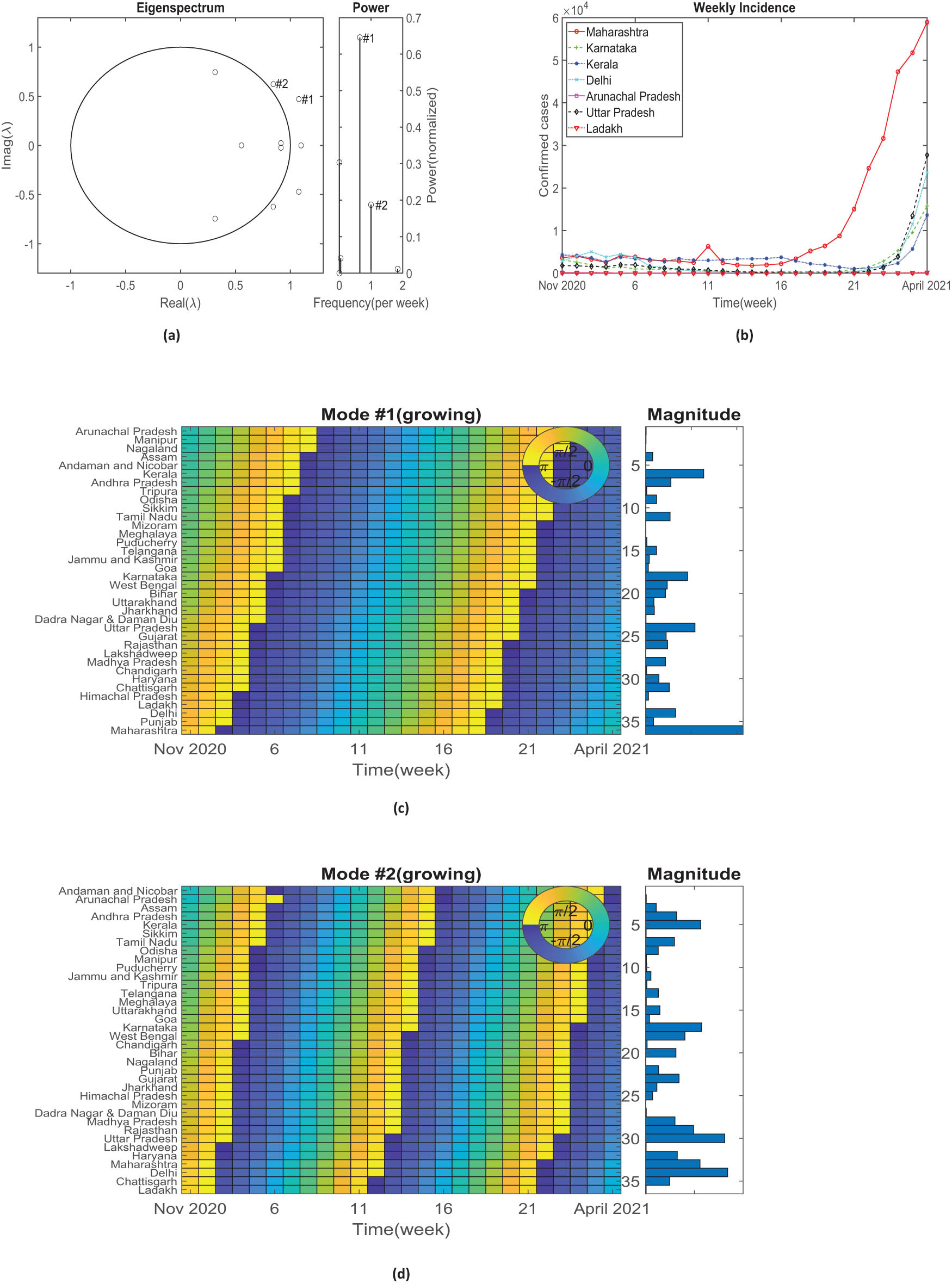 Application of dynamic mode decomposition and compatible ...