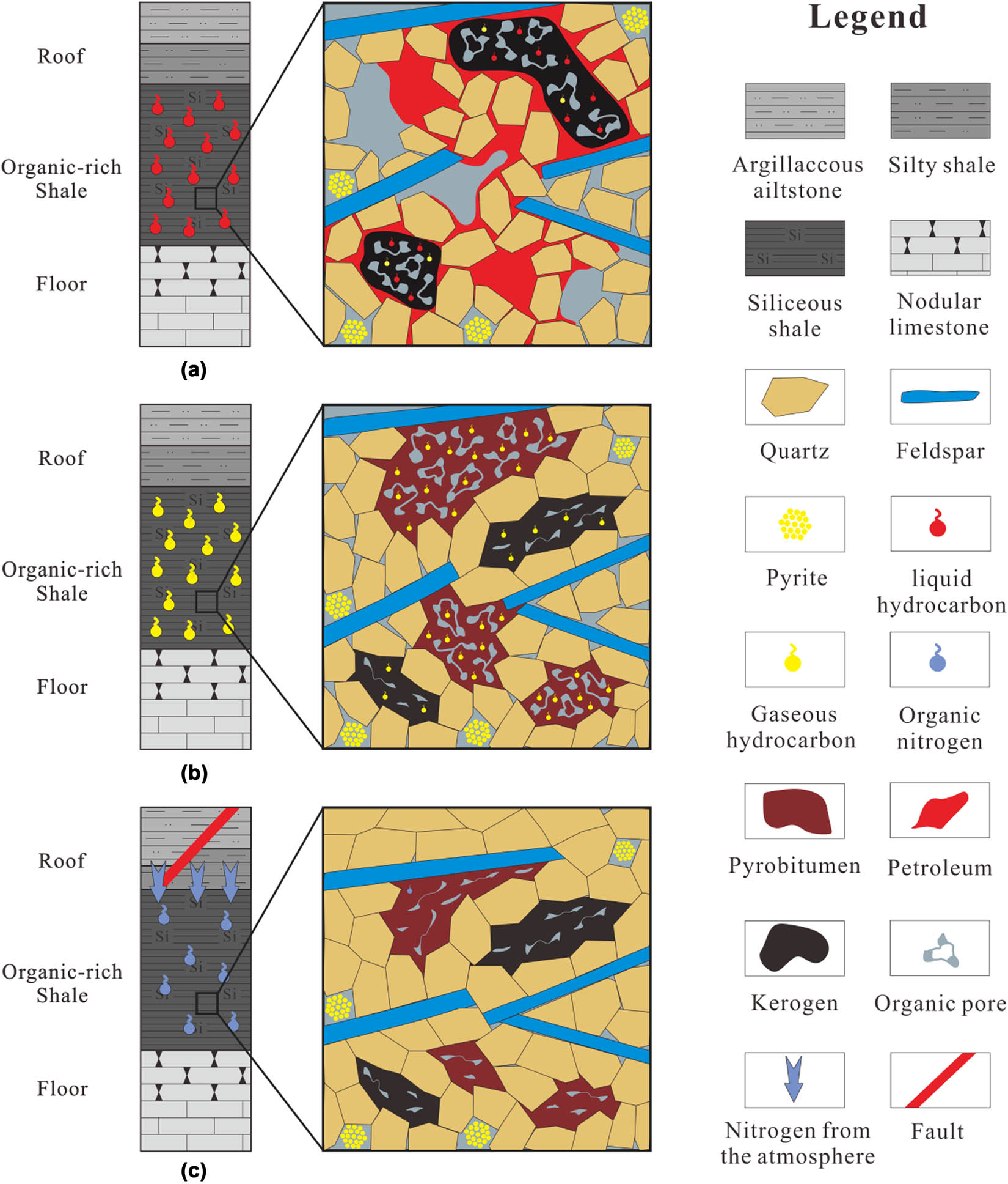 Effect of organic maturity on shale gas genesis and pores development ...
