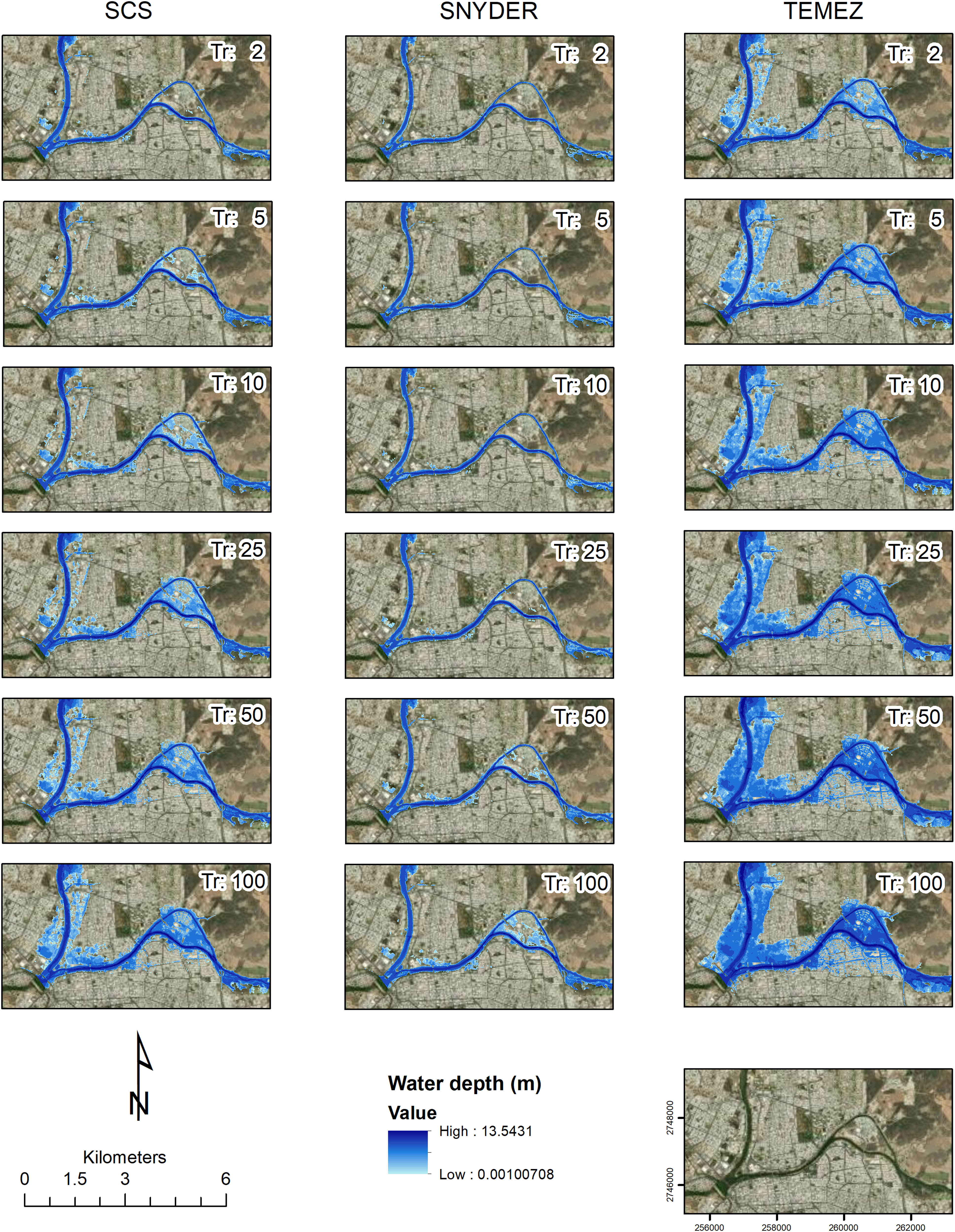 A comparative assessment and geospatial simulation of three ...
