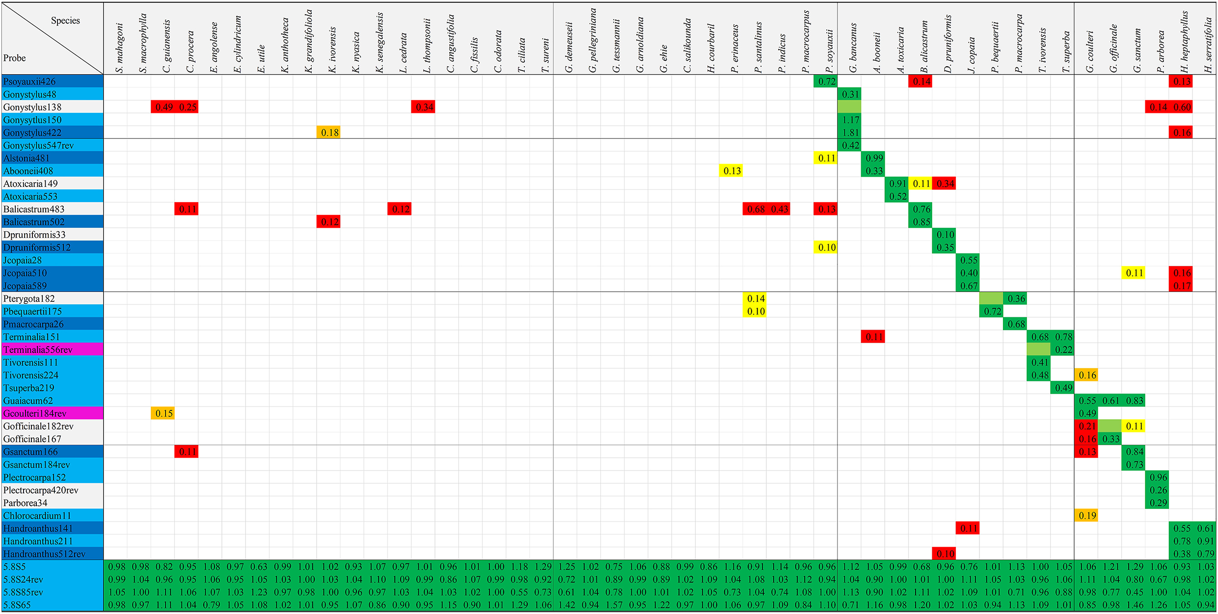 Development of a DNA macroarray for the molecular biological ...