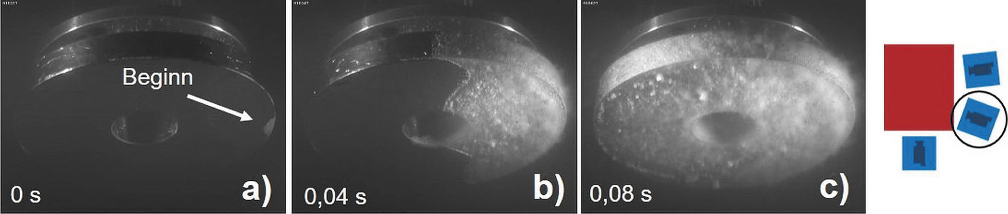 Quenching of Disk-Shaped Components in Aqueous Polymer Solutions