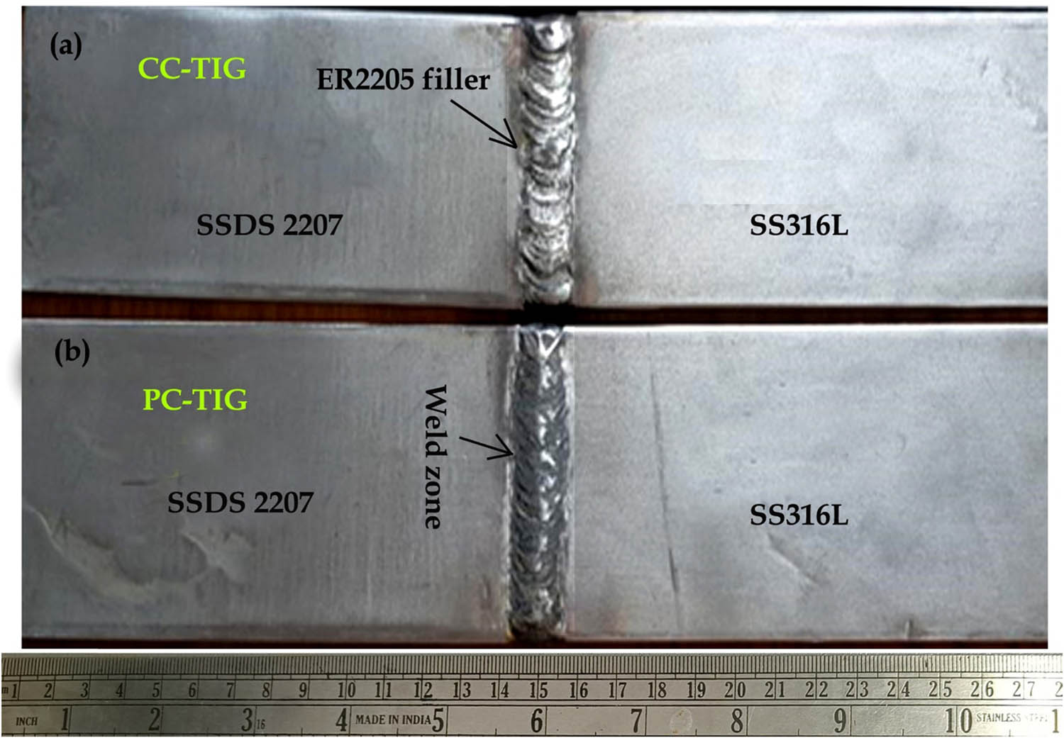 Mechanical and micro-structural studies of pulsed and con...