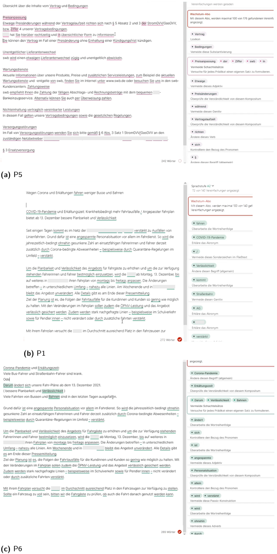 Writing support tools for making text understandable: a s...