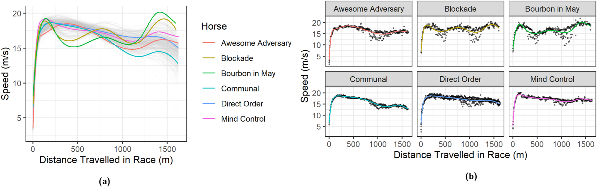 A generative approach to frame-level multi-competitor races