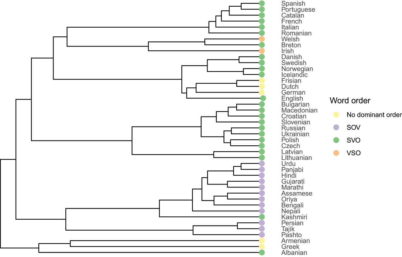 Areal and phylogenetic dimensions of word order variation in Indo ...