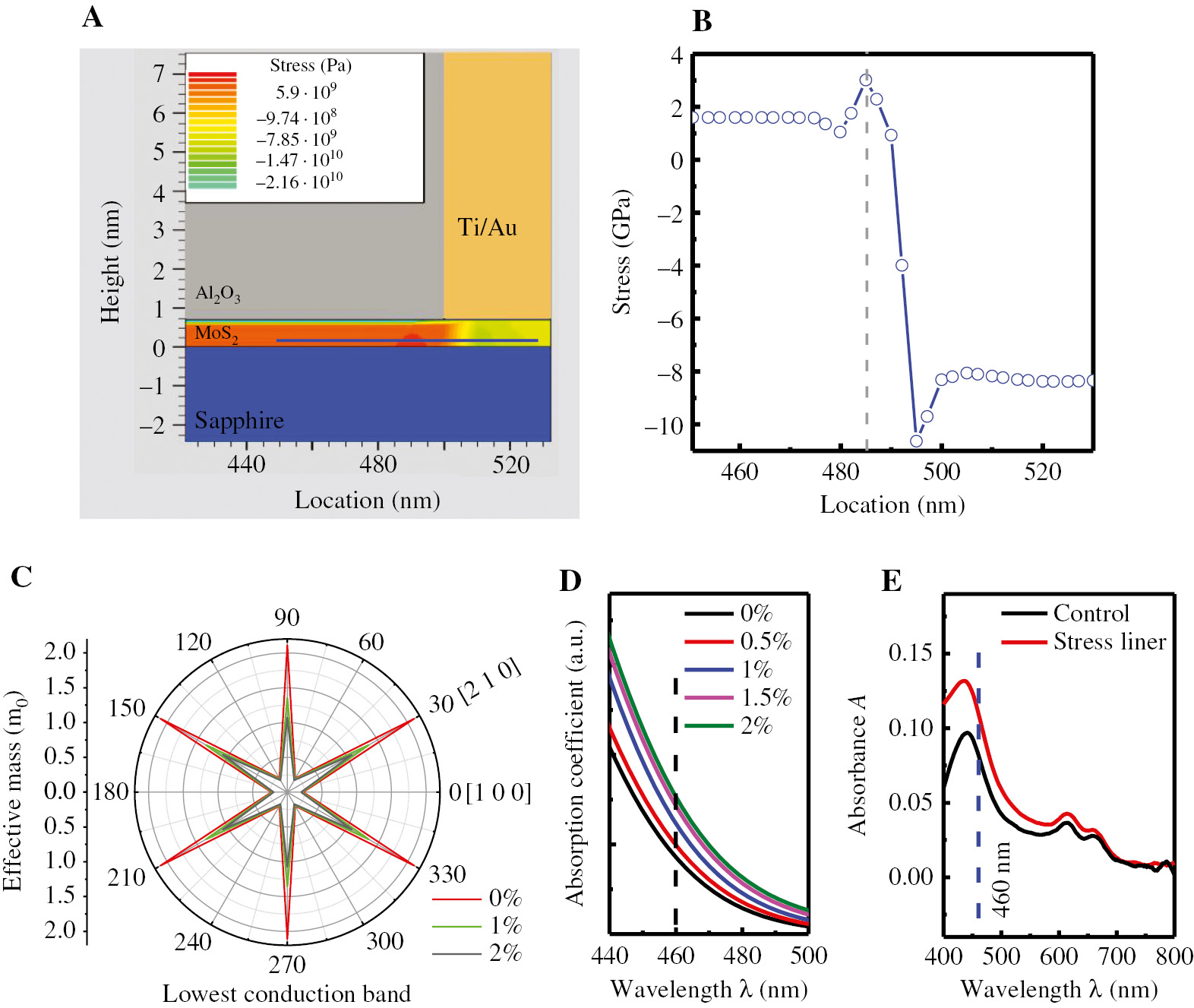 High-performance monolayer MoS2 photodetector enabled by oxide stress ...