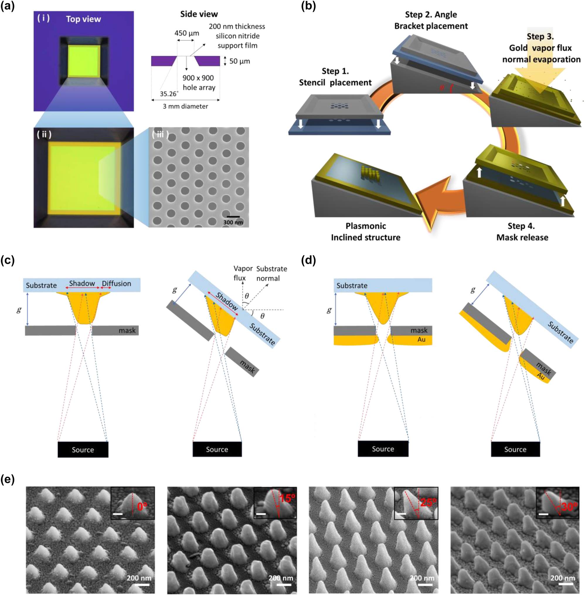 Three-dimensional surface lattice plasmon resonance effect from plasmonic inclined ...