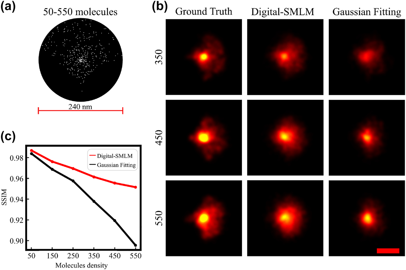 Digital-SMLM for precisely localizing emitters within the diffraction limit