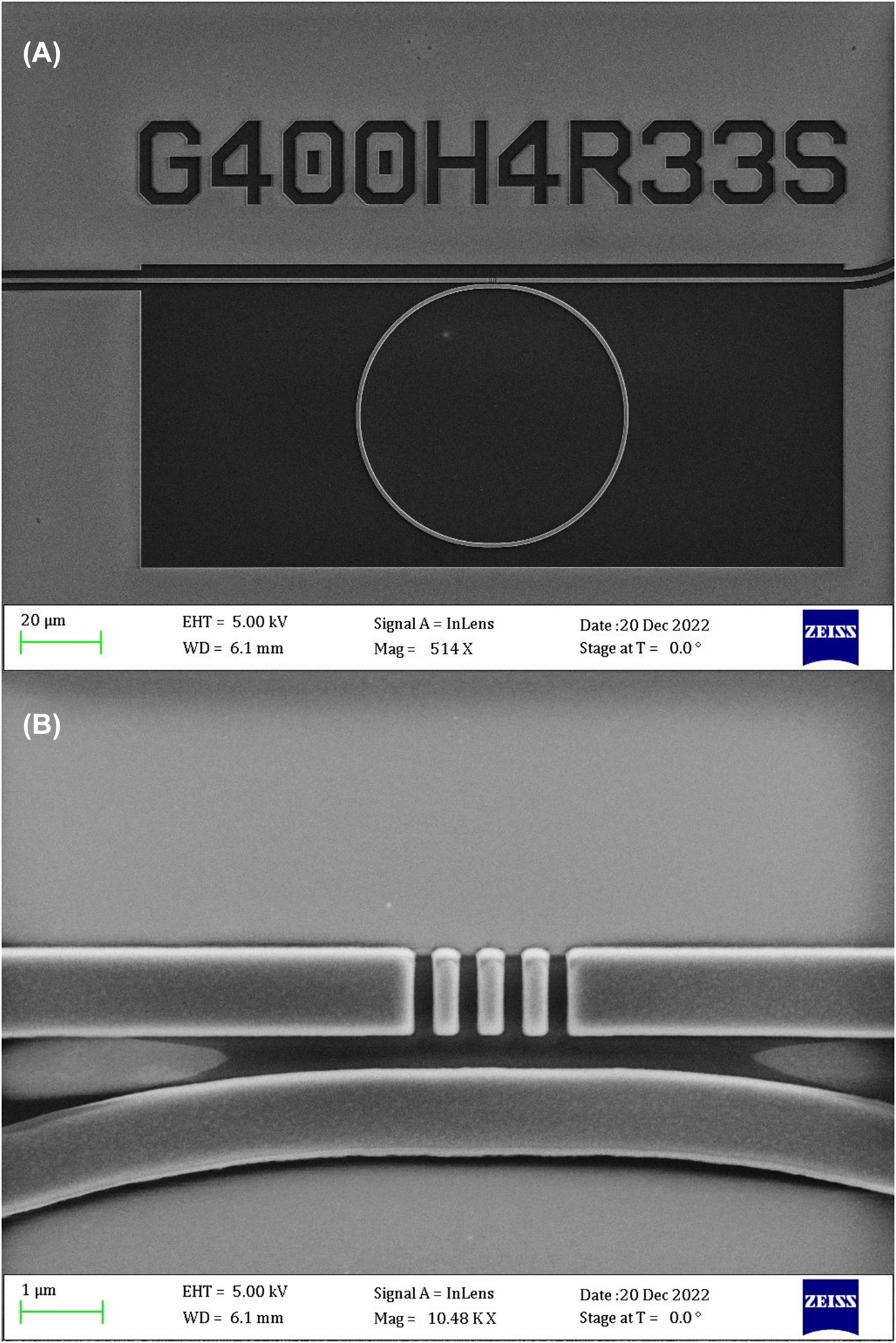 Photothermal spectroscopy on-chip sensor for the measurement of a PMMA ...