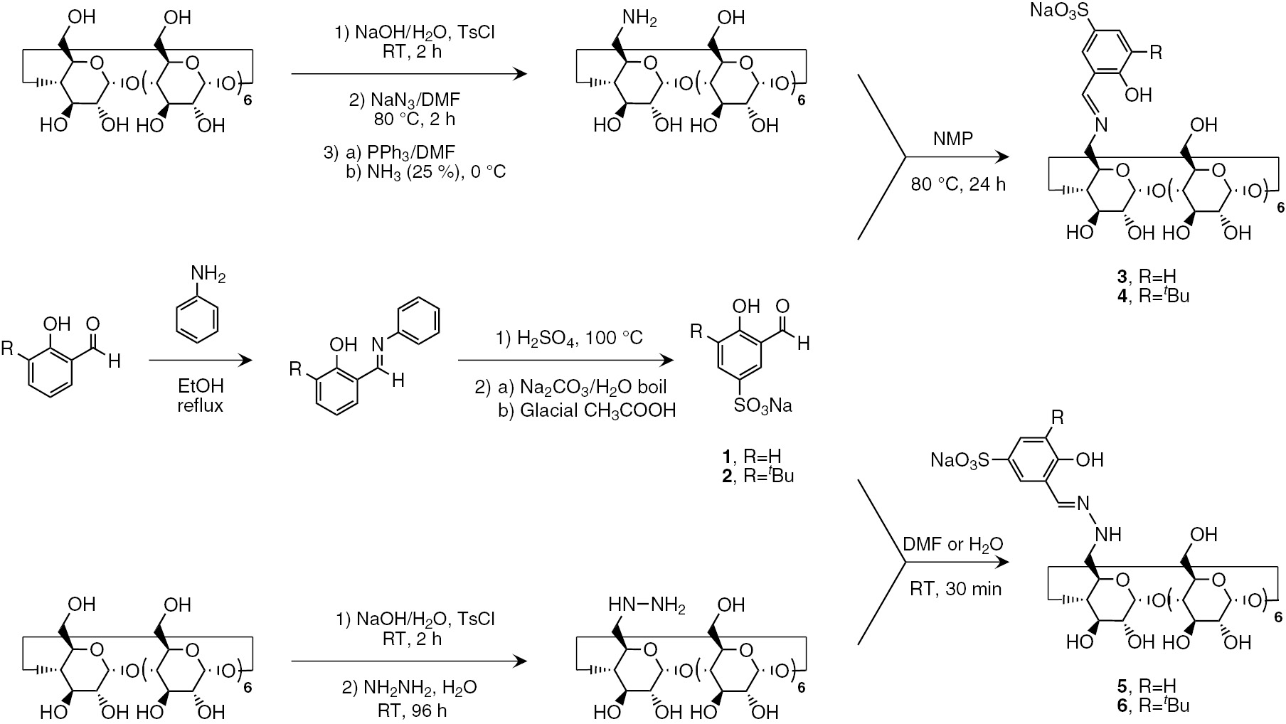 New water-soluble Schiff base ligands based on β-cyclodextrin for ...